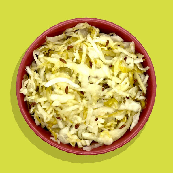 Classic Fermented Sauerkraut with Caraway Seeds, 3 Pack