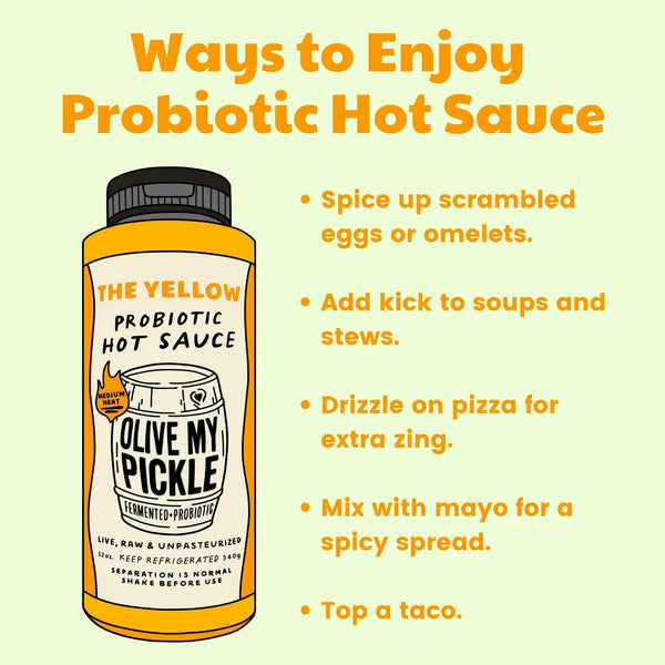 The Yellow Probiotic Hot Sauce with Mango - Medium Heat