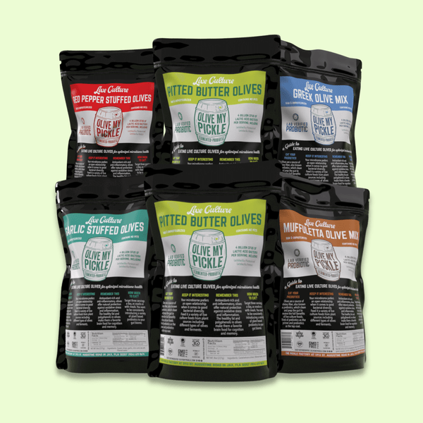 Big Healthy Olive Bundle | Probiotic Naturally Fermented Olives