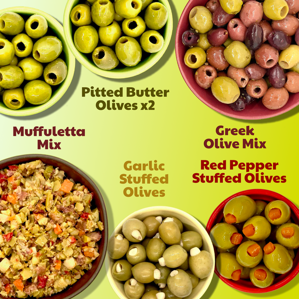Big Healthy Olive Bundle | Probiotic Naturally Fermented Olives