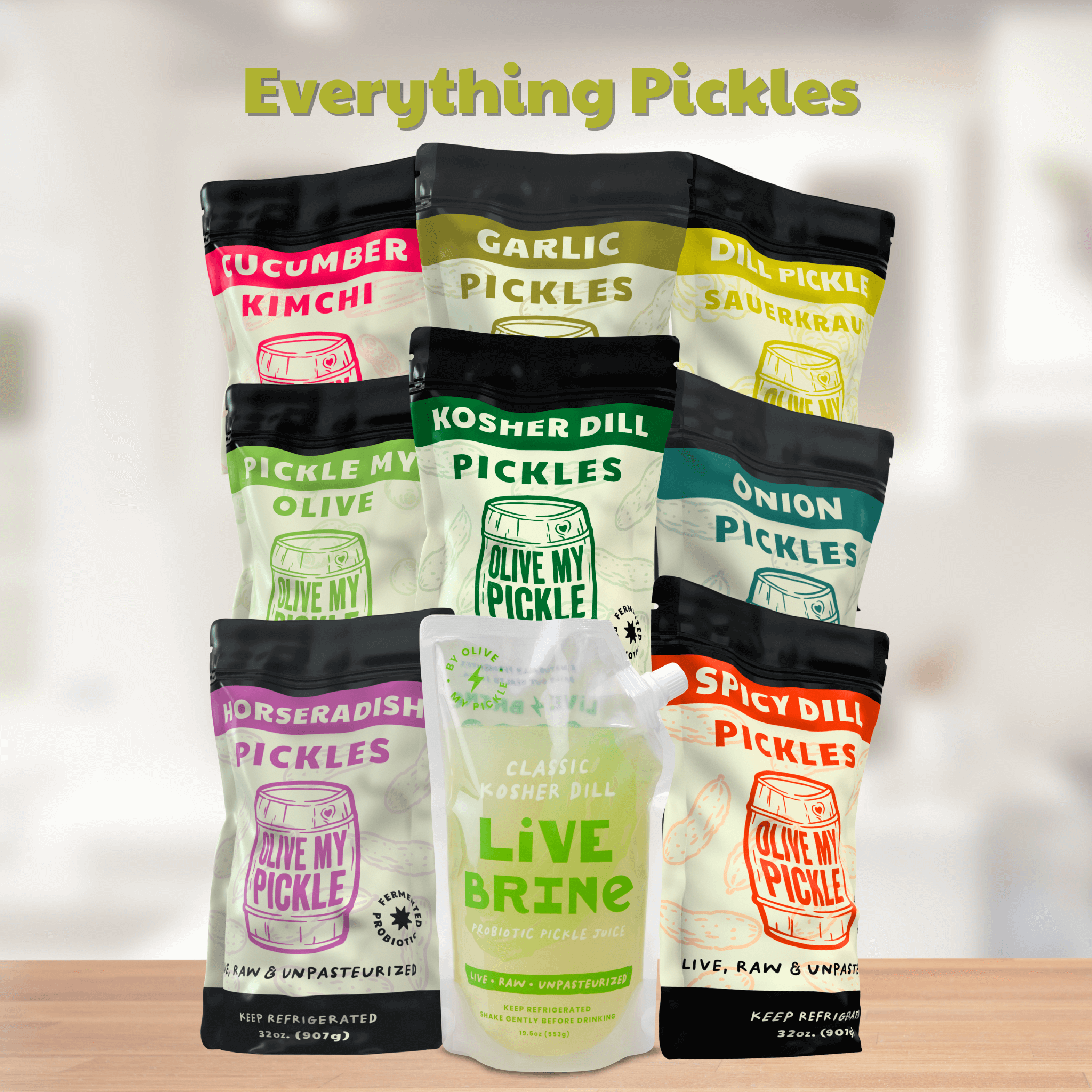 Everything Pickles | Naturally Fermented Pickle Foods - 9 Pack