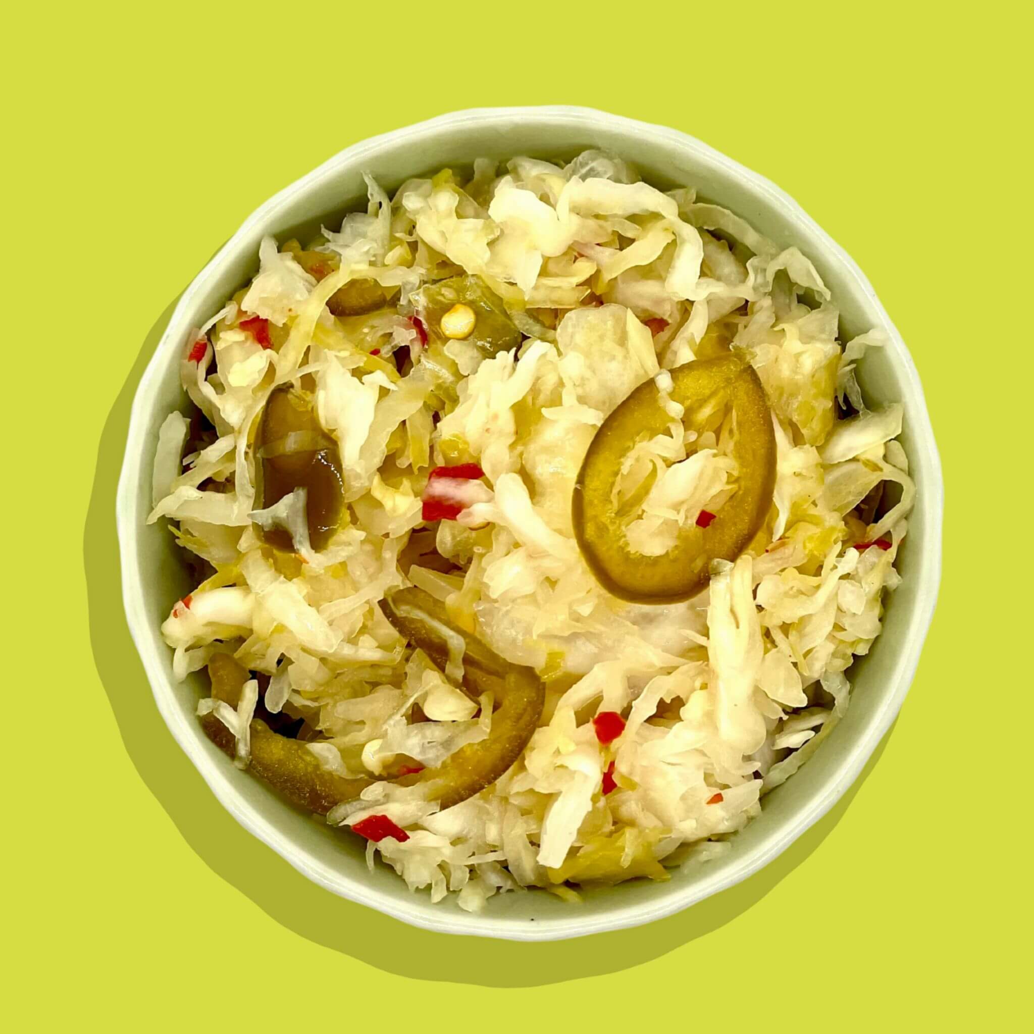 Heat & Spicy Fermented Sauerkraut with Hot Peppers, 3 Pack