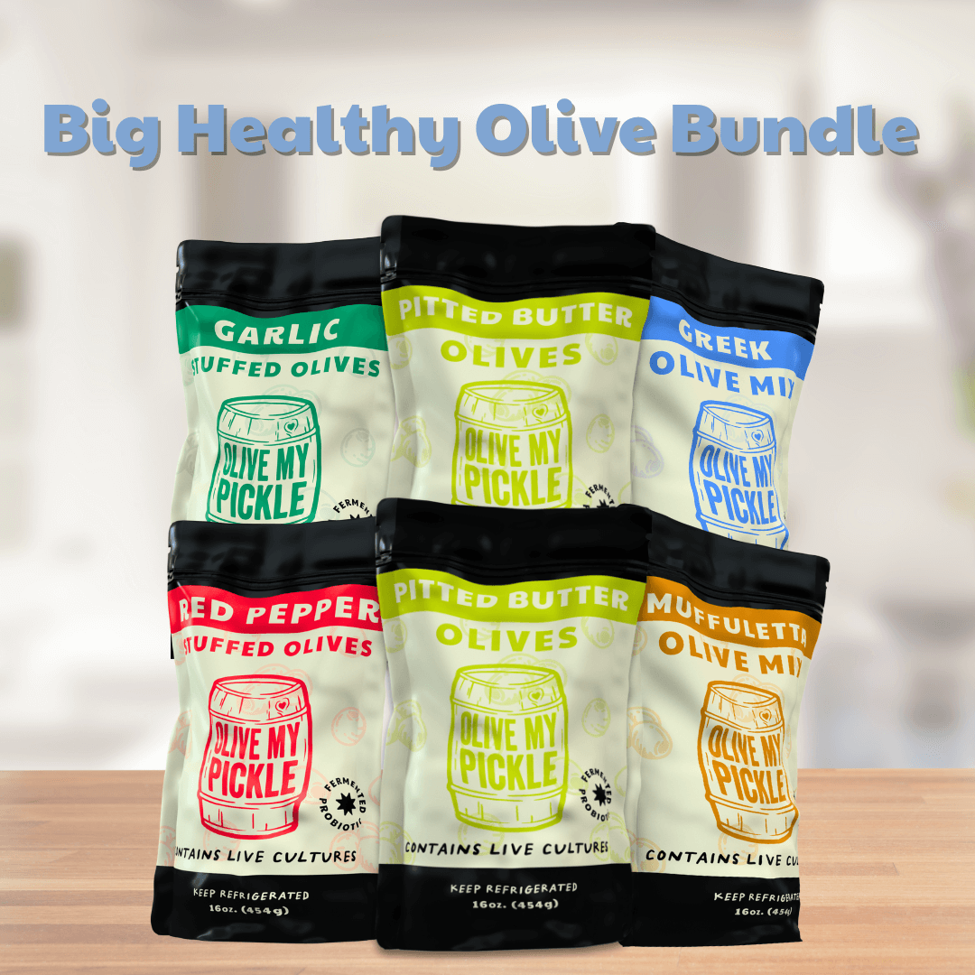Big Healthy Olive Bundle | Probiotic Naturally Fermented Olives