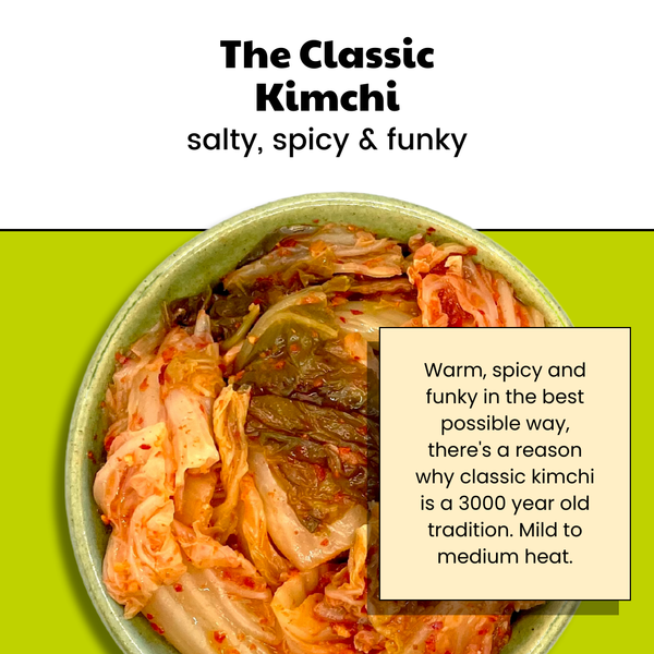 Classic Fermented Kimchi - Mild to Medium Heat