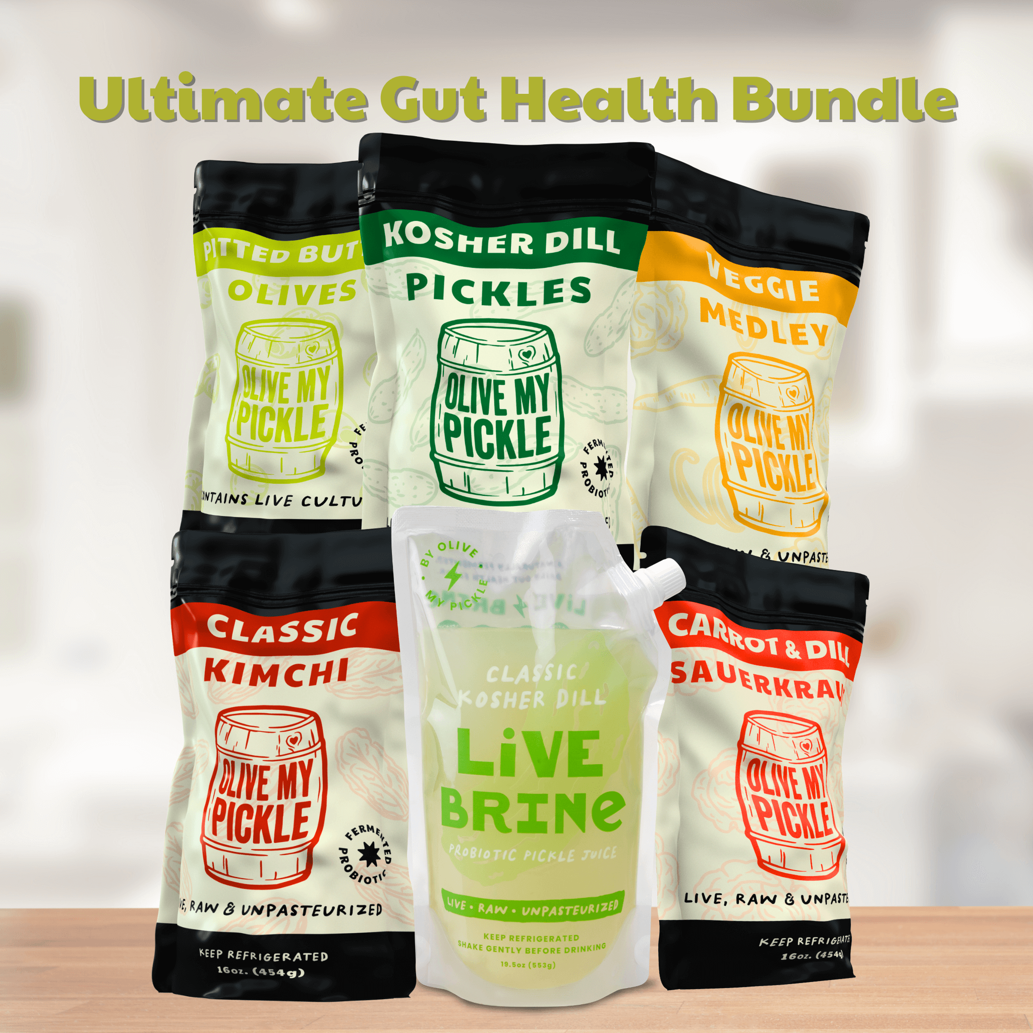 The Ultimate Gut Health Food Bundle 6 Pack | Olive My Pickle